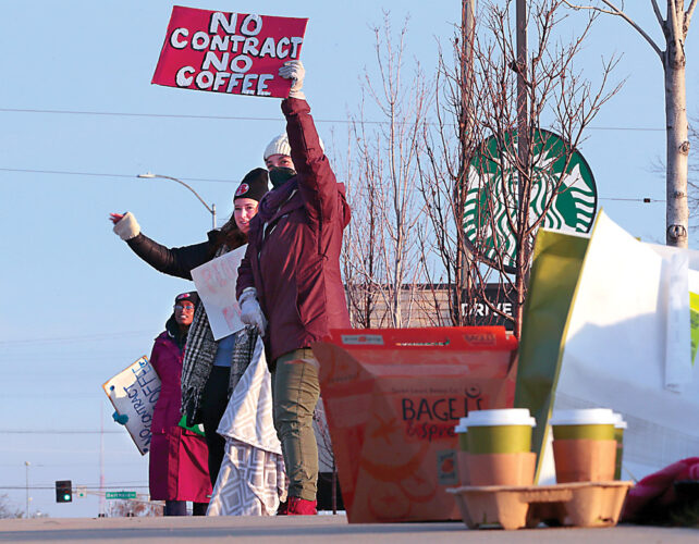 Starbucks workers strike at more than 100 stores | News, Sports, Jobs ...